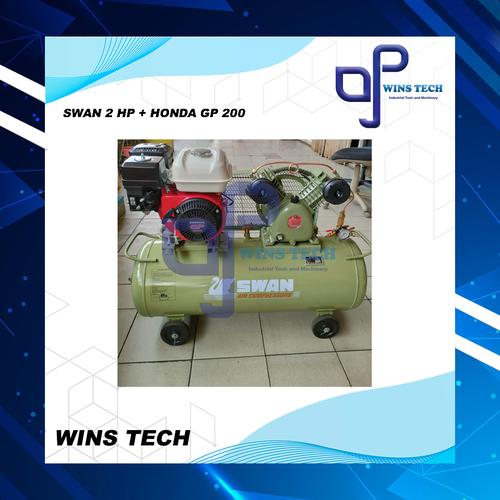 Promo COMPRESSOR/KOMPRESOR ANGIN SWAN SVU-202 2 HP + ENGINE HONDA GP ...