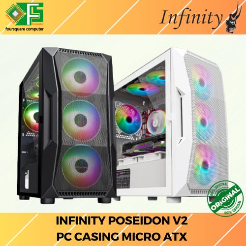 Jual Infinity Poseidon V2 White dan Black Casing PC Micro ATX - Kota ...
