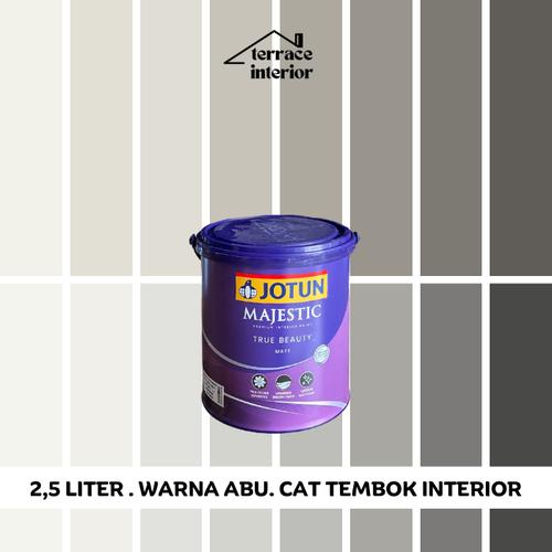 Jual Cat Tembok Majestic Matt Interior Jotun warna Abu Grey 2.5 L ...