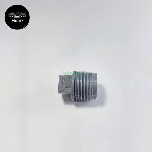 Jual Plug 1/2" inch Pvc Trilliun/Flug 1/2" in/Flu/Plu/Tutup Pipa Drat ...