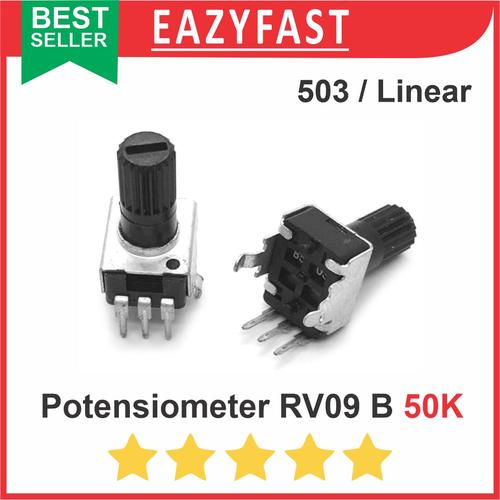 Jual Potensiometer RV09 B 50K 50 K B50K Pot Potensio Potentio Meter ...
