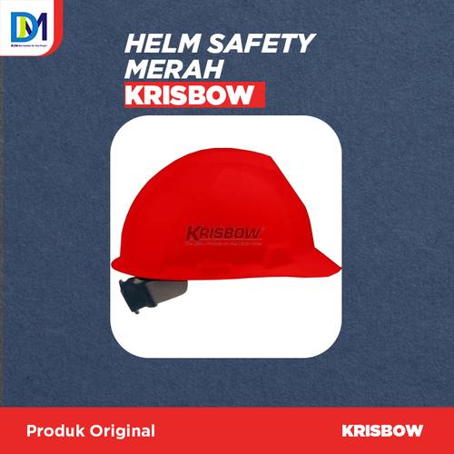 Jual HELM SAFETY MERAH KRISBOW/HELMET FRONT BRIM RED/HELM PROYEK ...