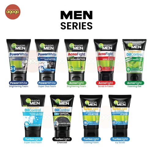 Jual GARNIER MEN SERIES - ACNOFIGHT - TURBOLIGHT OIL CONTROL - POWER ...