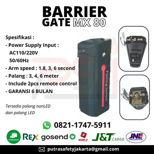 Jual Barrier Gate Mx 80 System Palang Parkir Otomatis 3 4 6 Meter Led