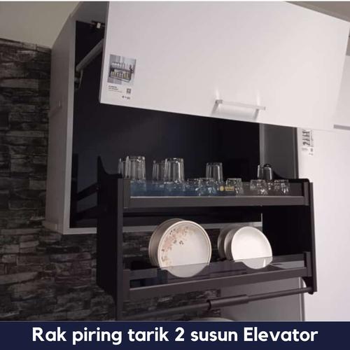 Jual rak piring tarik 2 susun / elevator pull down aluminium - Cabinet 600 - Jakarta Barat ...