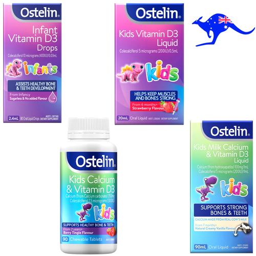 Jual Ostelin Kids Vitamin D3 Liquid 20mL Infant Drops Drop Calcium Milk ...