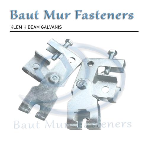 Jual klem habim galvanis putih/ klem h beam - Jakarta Pusat - baut mur ...