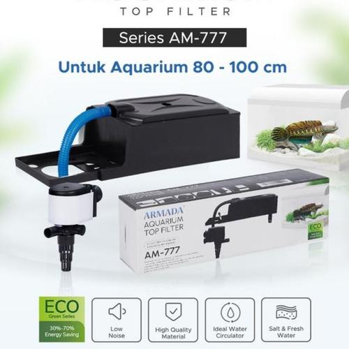 Jual TOP FILTER ARMADA AM-777 1600A / TOP FILTER AQUARIUM 3 IN 1 ARMADA ...
