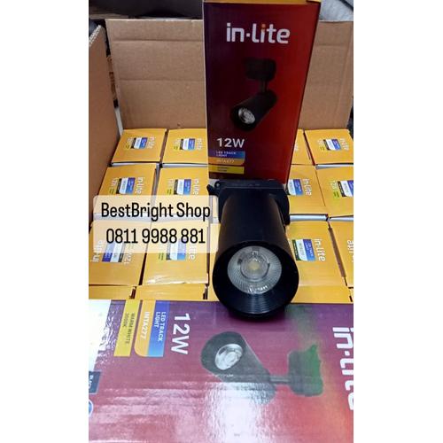 Jual LAMPU LED RELL TRACK LITE 12W - INTA277 - 12W - INLITE - HITAM ...