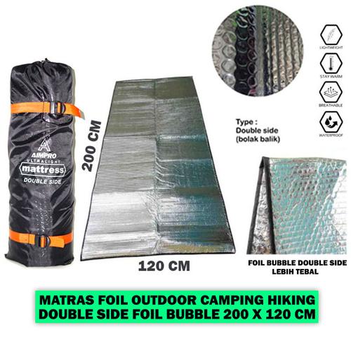 Promo Matras aluminium alloy foil 2 layer Ultralight camping 100x200 cm ...