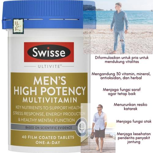Jual Swisse Mens High Potency Multivitamin 40 Tablet - Kota Tangerang - Health Gallery Store ...
