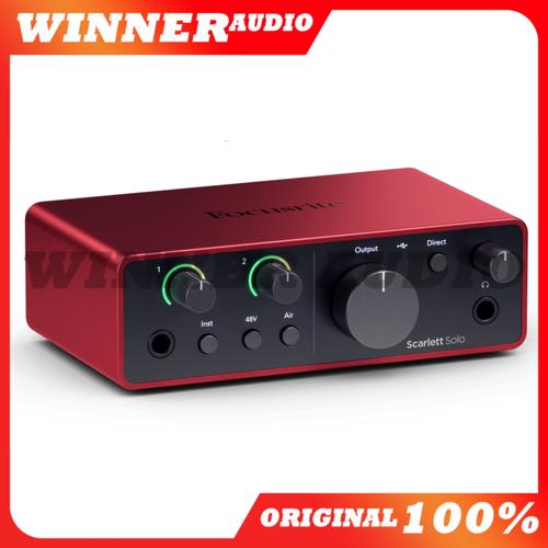 Jual SOUNDCARD FOCUSRITE SCARLETT SOLO 4TH USB AUDIO INTERFACE ORIGINAL ...