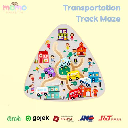 Jual [MOMO] Labirin Mobil Transportasi Kota | Mainan Edukasi Anak Maze ...