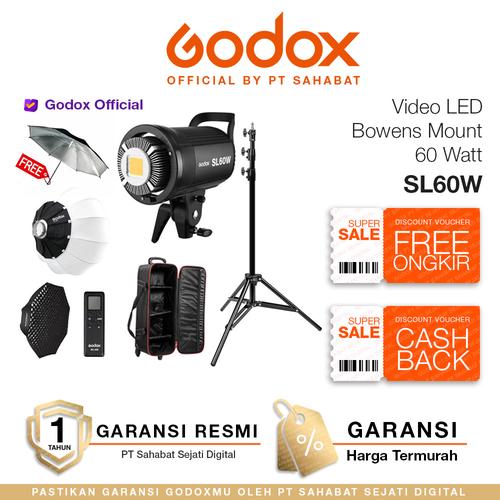 Jual Godox SL60W Video LED Bowens Mount / Godox SL 60W / Godox SL60 W ...