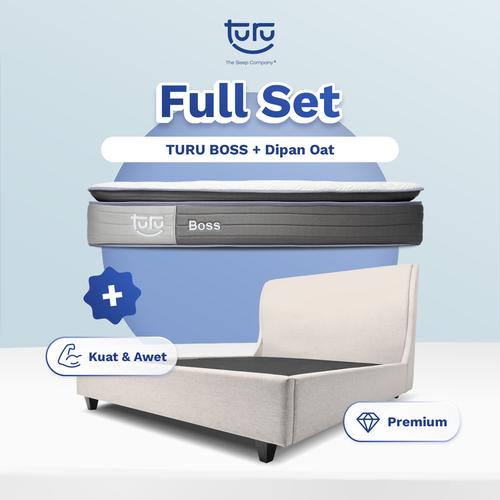 Promo Set Bundle TURU BOSS + Dipan PEANUT / OAT TURU - FULL SET TERMURAH - OAT, 180x200cm Cicil ...