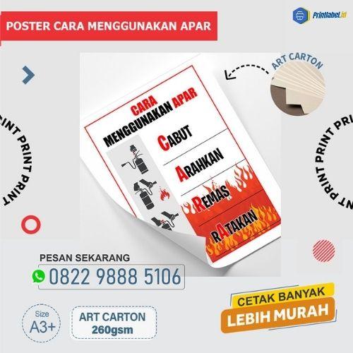 Jual Cetak Poster A3+ Art Carton Cara Menggunakan Apar - Kota Bekasi ...