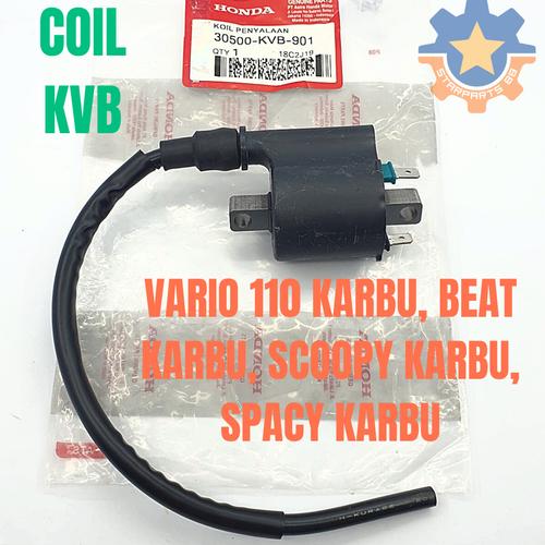 Jual COIL KVB MOTOR HONDA BEAT SCOOPY SPACY VARIO KARBU ORISINIL AHM ...