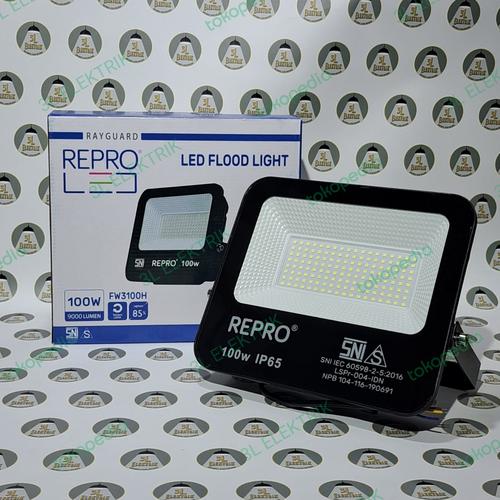 Jual lampu sorot 100 watt REPRO / floodlight LED - putih - Kab. Sleman ...