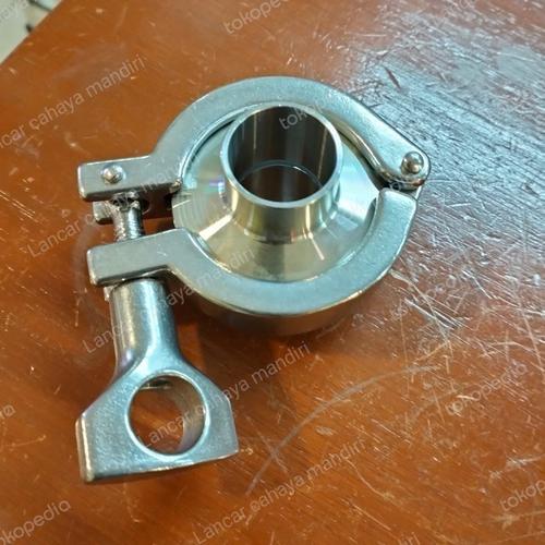 Jual Clamp Ferrule Sanitary Stainless SS304 2" inch Complete set 304 ...