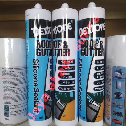 Jual silicone sealant dextone roof and gutter / sealant dextone 300ml ...