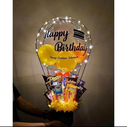 Jual balon bouquet buket snack hadiah anniv wisuda ultah kado bloom box ...