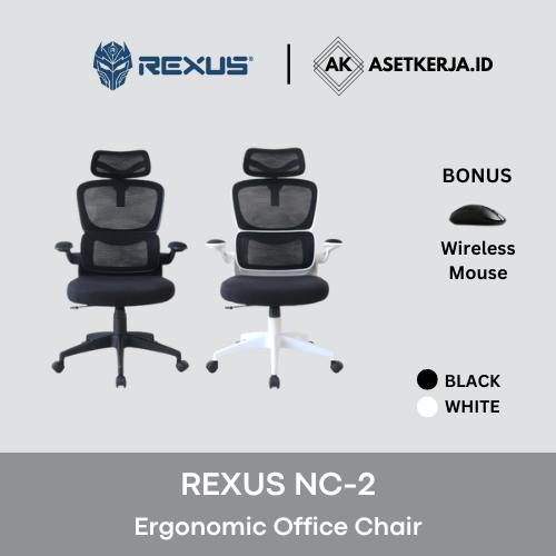 Jual REXUS NC2 / NC-2 Ergonomic Office Chair Kursi Kantor Ergonomis ...