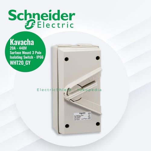 Jual Isolating switch WHT20_GY Kavacha 20A-440V Surface Mount 3 Pole IP66 - Jakarta Pusat ...