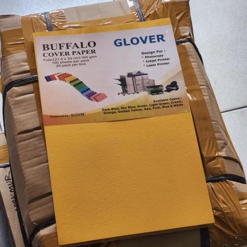 Jual Karton Buffalo Folio Kertas Jeruk F4 Warna Kuning PU Merah Tua ...