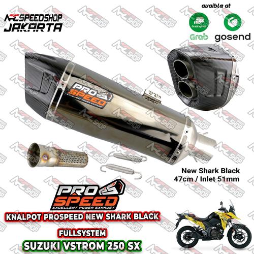Jual Knalpot PROSPEED Shark Black V-Strom V Strom 250 SX VSTROM ...