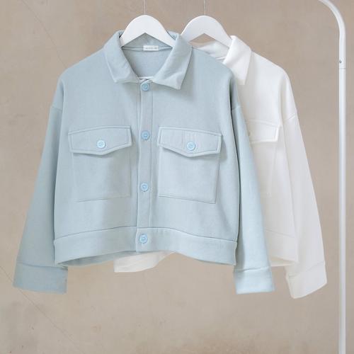 Jual Jaket Saku Wanita Olin Button Outer Kancing Crop Top Premium Jumbo ...