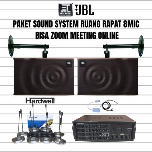 Jual Paket Sound Ruang Rapat JBL ERTONEN 8Mic Bisa Zoom Meeting Online ...