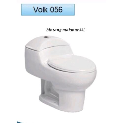 Jual monoblok/kloset one piece volk putih/kloset duduk model kodok ...