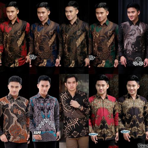 Jual Kemeja Batik Pria Murah Lengan Panjang / Baju Batik Pria / Kemeja ...