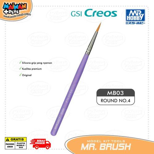 Jual MR BRUSH ROUND NO.4 MB03 KUAS PREMIUM GUNDAM GUNPLA MODEL KIT ...