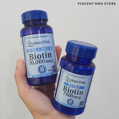 Jual Biotin 7500 & 10000 mcg isi 10 Tablet Suplemen Penumbuh Rambut ...