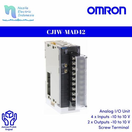 Jual Omron PLC CJ1W-MAD42 4 AI 2 AO Expansion Modul CJ1WMAD42 - Kota ...