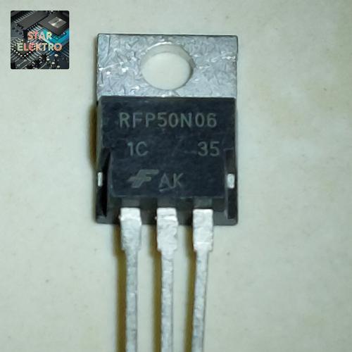 Jual RFP50N06 RFP 50N06 Mosfet N-Channel 50A 60V Mega FET To-220 Power FC - Kota Tegal ...