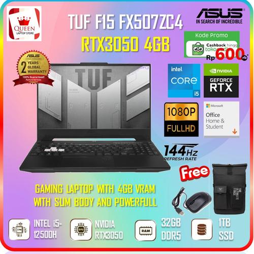 Jual ASUS TUF F15 FX507ZC4 RTX3050 I5-12500H 16GB 512GB 15.6FHD 144HZ ...