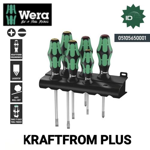 Promo Wera Obeng Set 05105650001 Screwdriver Lasertip & Rack - Mekanik ...