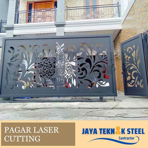 Jual Pagar Plat Laser Cutting Pagar Minimalis Plat Besi Banyak Motif ...