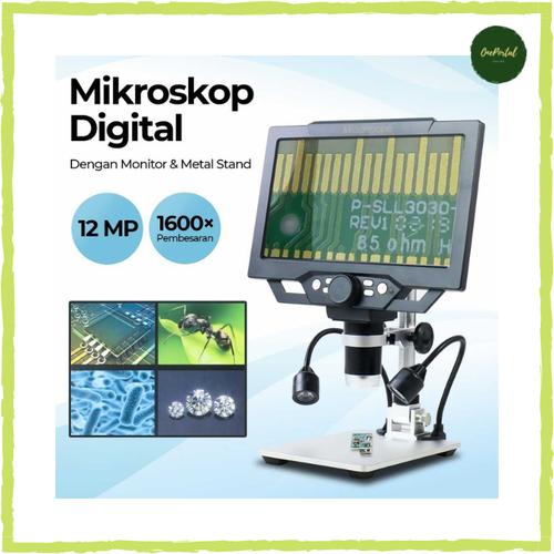 Jual Digital Service Microscope with Monitor Display LED Mikroskop ...