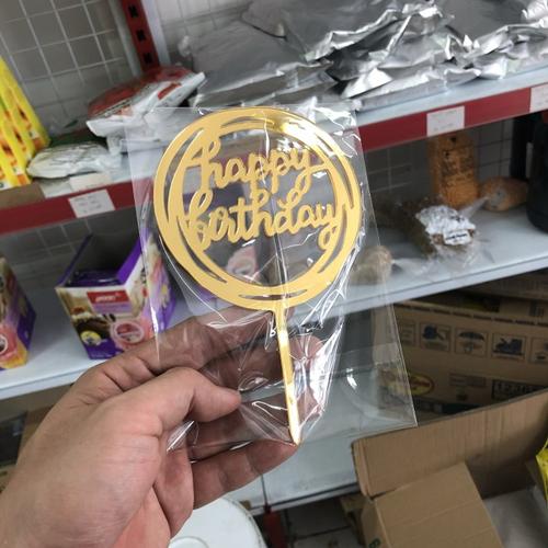 Jual Topper Happy birthday emas - bulat - Kota Tangerang - Varia Baking ...
