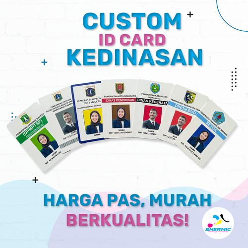 Jual Cetak Custom Print UV DESAIN ID CARD Name Tag KEDINASAN PPPK PNS ...