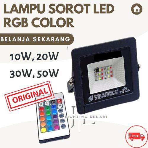 Jual LAMPU SOROT LED 10W 20W 30W 50W WATT RGB FLOOD LIGHT SPOT TEMBAK - 10W - Jakarta Pusat ...