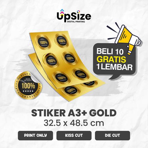 Jual Cetak Stiker Gold Cut A3+ Murah | Express Sameday - PRINT ONLY ...