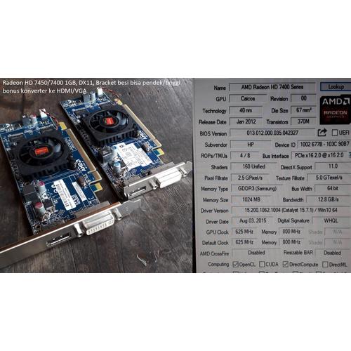 Jual VGA radeon hd 7450 1GB setara GT710 setara R5 230 - Jakarta ...