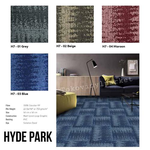 Jual karpet tile 50 x 50 Hyde Park lantai kantor motif/box - Jakarta ...