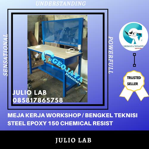 Jual MEJA KERJA WORKSHOP / BENGKEL TEKNISI STEEL EPOXY 150 CHEMICAL ...