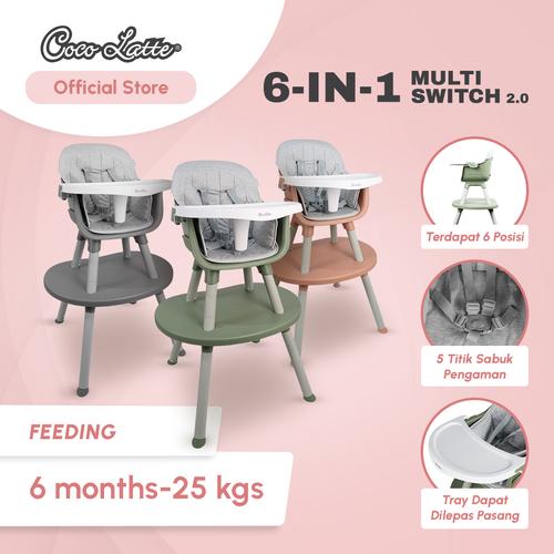 Promo COCOLATTE 6-IN1 MULTISWITCH 2.0 •MULTI FUNCTION HIGH CHAIR• - CL ...