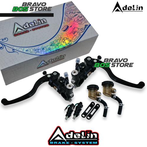 Jual master rem adelin px 1 kanan kiri 19 mm nmax pcx lokal adv xmax 250 - Hitam, 17.5MM SET ...